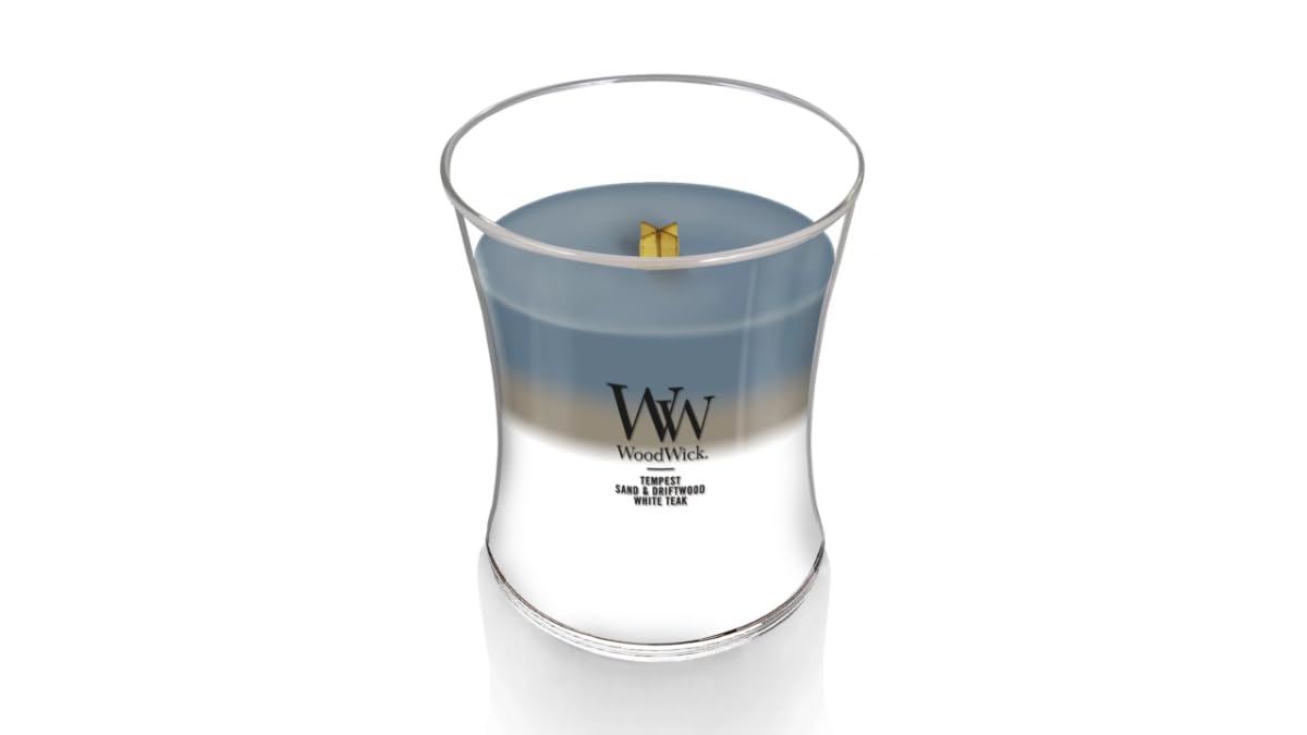 Woodwick Uncharted Waters Medium Hourglass Trilogy Candle