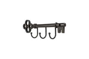 fantashome classic wall mounted key holder hook rack, vintage key rack for entryway(bronze grey)