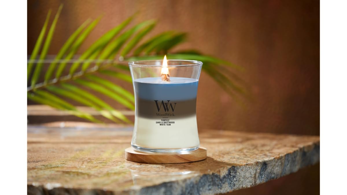 Woodwick Uncharted Waters Medium Hourglass Trilogy Candle