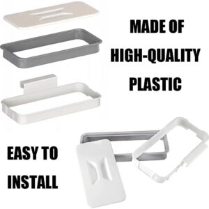 Hanging Trash Bag Holder,Hanging Trash Bag Rack,Garbage Waste Holder with Lid for Kitchen Closet Cupboard Accessory