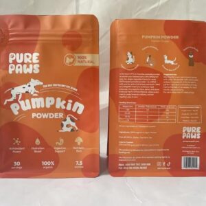 Pure Paws Organic Pumpkin Powder for Dogs, Puppies, Cats, and Kittens: Your Pet's Essential Digestive Supplement 7.5oz