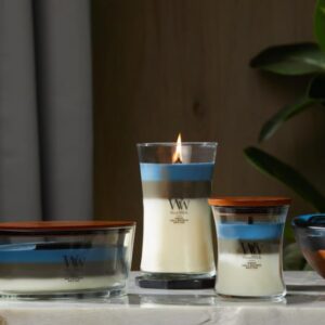 Woodwick Uncharted Waters Medium Hourglass Trilogy Candle