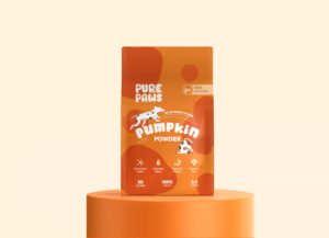 pure paws organic pumpkin powder for dogs, puppies, cats, and kittens: your pet's essential digestive supplement 7.5oz