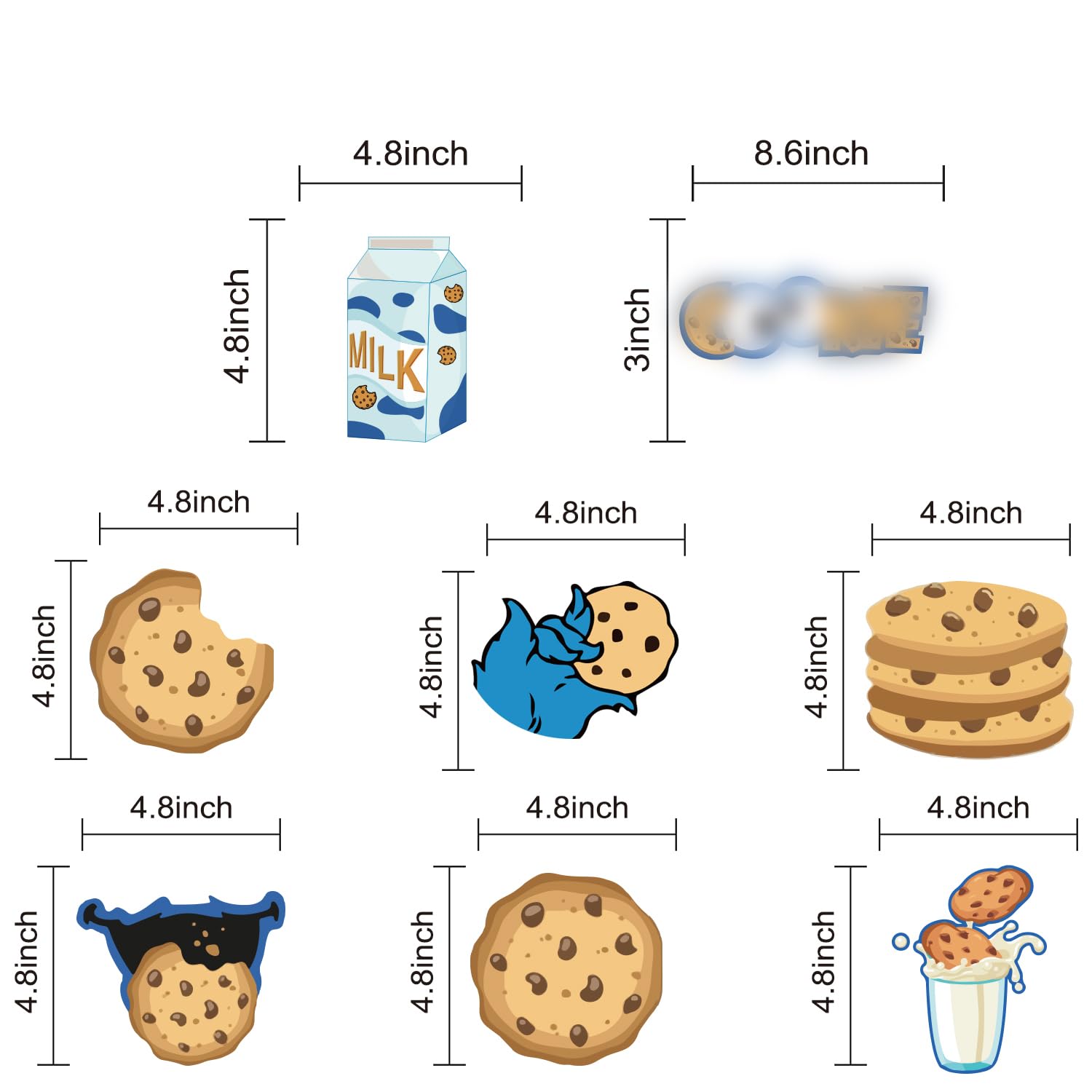 Milk and Cookies Baby Shower Banner, Oh Baby Blue Banner Cookies Milk Party Hanging Swirls Milk and Cookies Baby Shower Party Supplies