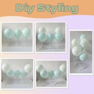 Balloon Stand Kit for Table, 2 Sets DIY Different Shapes Balloon Sticks, Balloon Holder for Weddings, Baby Showers, Graduations, Christmas, Birthdays Balloon Centerpieces for Tables Decorations