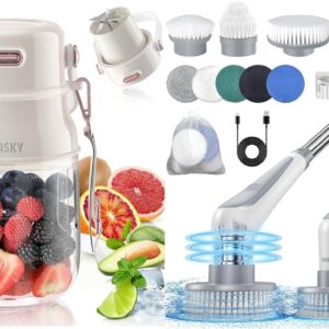 Electric Spin Scrubber + Portable Blender Cup