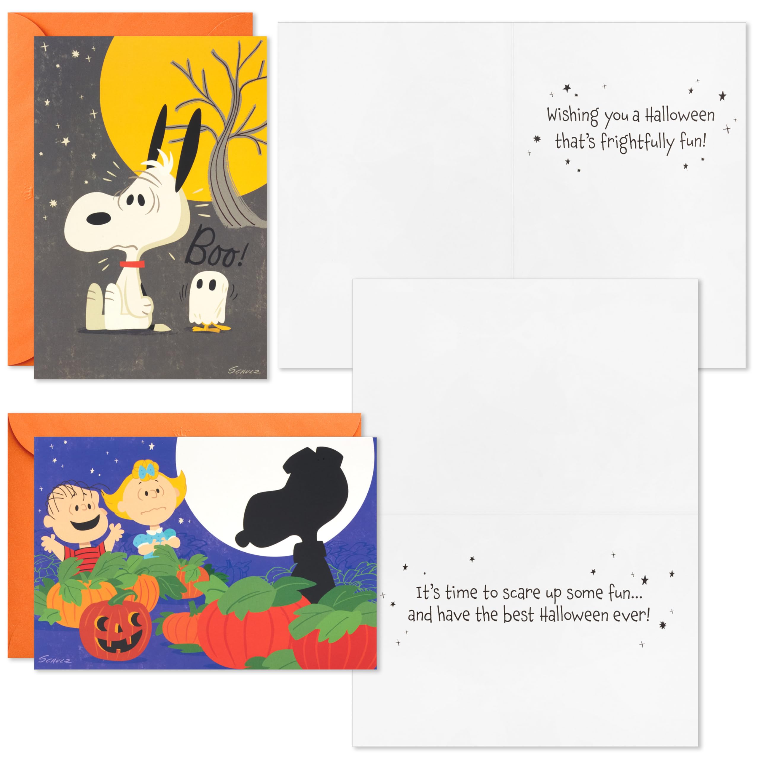 Hallmark Peanuts Halloween Card Assortment (24 Cards with Envelopes)