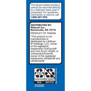 Equate Diabetic Blood Sugar Test Strips - 50ct (Pack of 1) - Accurate Glucose Testing for Diabetes Control, Boxed by Fusion Shop Store