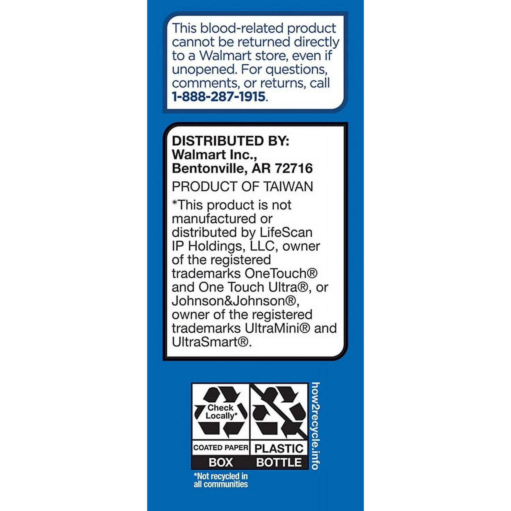 Equate Diabetic Blood Sugar Test Strips - 50ct (Pack of 1) - Accurate Glucose Testing for Diabetes Control, Boxed by Fusion Shop Store