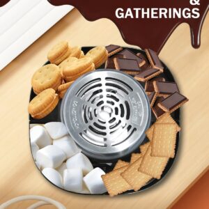 Smores Maker Tabletop Indoor Kit Smores Kit Flameless Electric S'mores Maker Marshmallow Roaster, Movie Night Supplies Housewarming Christmas Gifts 120V