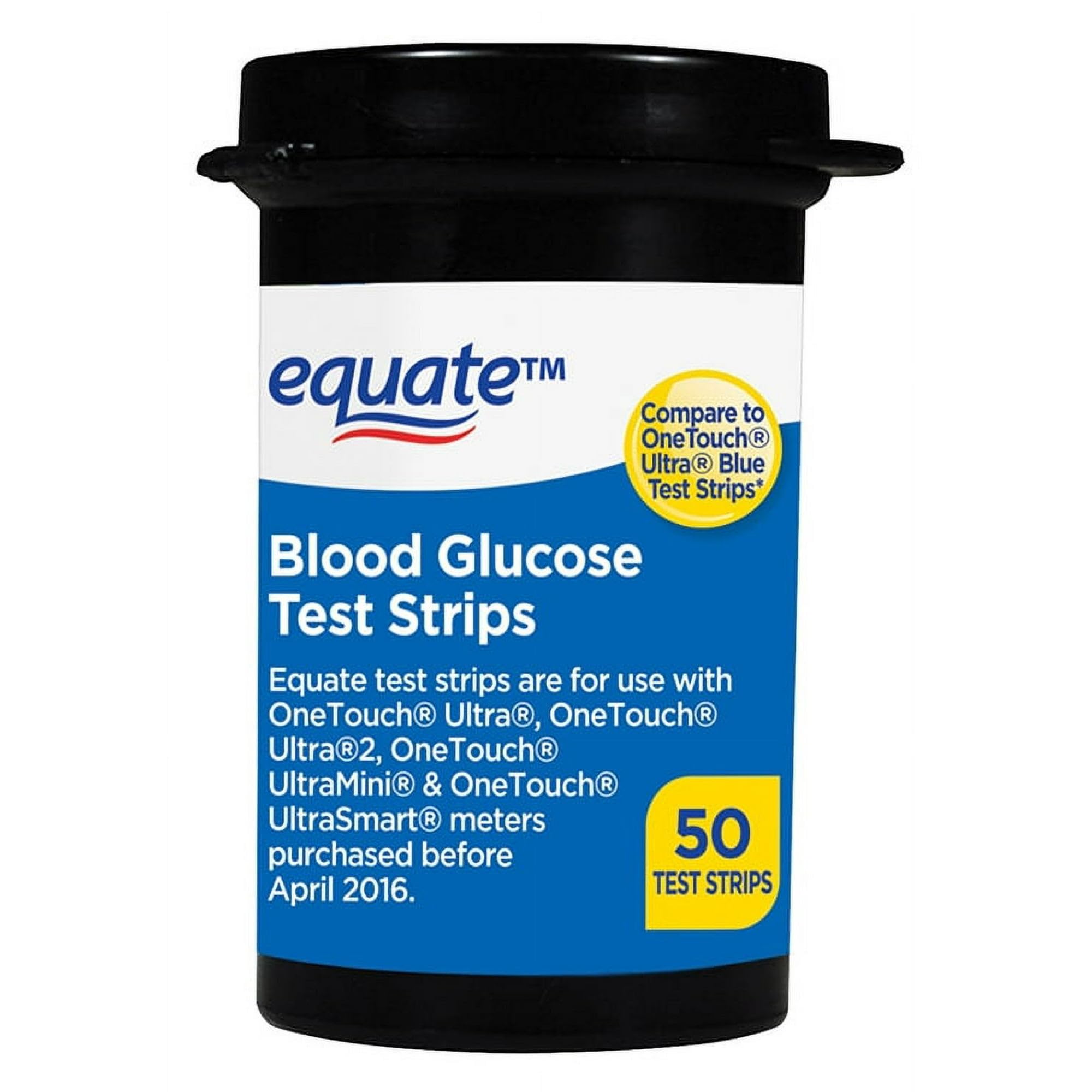 Equate Diabetic Blood Sugar Test Strips - 50ct (Pack of 1) - Accurate Glucose Testing for Diabetes Control, Boxed by Fusion Shop Store