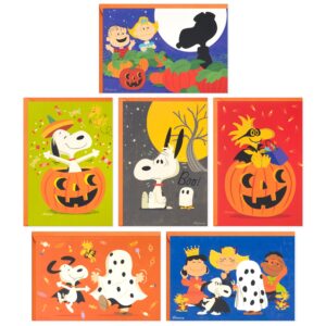 hallmark peanuts halloween card assortment (24 cards with envelopes)