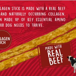 Rewardables | Healthy Chewers | Natural Collagen and Beef Sticks for Dogs | 100 Count | High Protein and Limited Ingredient Dog Chews