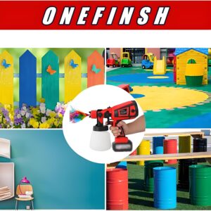 onefinsh Paint Sprayer for Milwaukee M18 18V Battery, Cordless Paint Sprayer,Electric Spray Paint Gun for Home Interior and Exterior, House Painting,(No Battery)