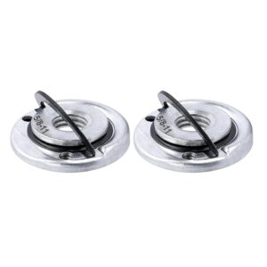 saipe 2pcs angle grinder flange nuts with 5/8-11 inch thread, quick change grinder flange locking nut metal angle grinder nut for replacement/fixing cutting discs