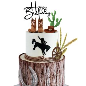 cowboy cake decorations cowboy hat and boot cake toppers western cowboy birthday baby shower