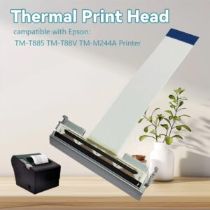 TM-T88V TM-T885 Thermal Label Printer, Replacement Printhead Compatible with EPSON TM-T88V TM-T885 TM-M244A Printer, Compatible with TM-T88V TM-T885 Printer Replace Part 2131885/2141001/2138822