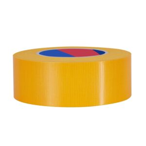 duccinp duct tape 55 yards x 2 inch heavy duty, no residue, tear by hand & waterproof yellow duct tape,great for packaging, home use, diy, projects and repairs