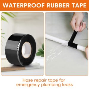 20FT Self-Fusing Silicone Tape Heavy Duty Waterproof Tape for Leaks Silicone Tape Plumbing Leak Repair Electrical Tape Insulation Tape for Heavy Duty Hose Leak, Cable Winding Insulating, Handle Wrap