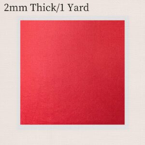 YHOLSDAS 1 Yard Felt Fabric Sheets for Crafts, 36" x 36" Squares Felt Fabric Sheets, 2mm Thick, Felt Paper for DIY Sewing Craft, Non-Woven Felt Fabric for Sewing Patchwork Material, Red