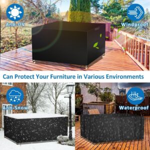 Outdoor Patio Table Cover-Outdoor Furniture Covers for Table and Chairs 40x40x45cm 600d Strong Tear Resistant Waterproof Patio Furniture Covers Patio Set Cover Outdoor Waterproof Table Covers