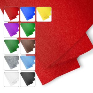 yholsdas 1 yard felt fabric sheets for crafts, 36" x 36" squares felt fabric sheets, 2mm thick, felt paper for diy sewing craft, non-woven felt fabric for sewing patchwork material, red