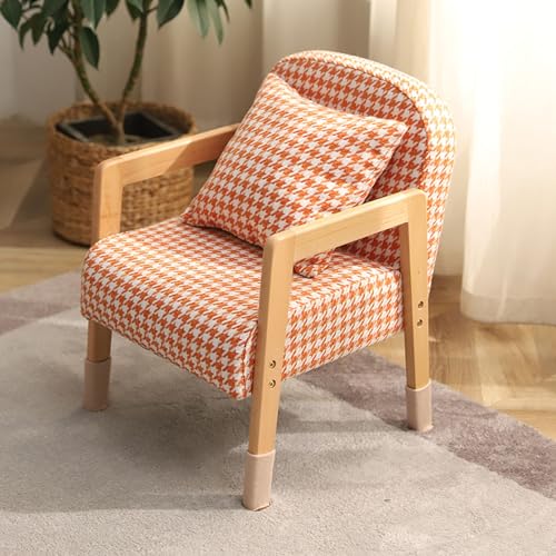 Single Upholstered Kids Armchair,Little Sofa Couch for Tollder with Pillow and Footmuffs,Lightweight Children Sofa Chair for Boys & Girls (Color : H)