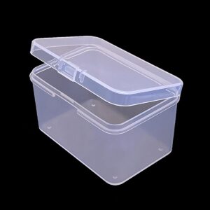 Farmer Mani Rectangular Clear Plastic Organizer Storage Box Containers 2.95x1.97x1.77 in,Small Containers, Small Plastic Containers Pack of 12