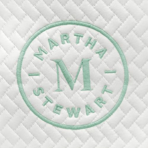 Martha Stewart SleepComplete Full Mattress in a Box, Medium-Firm Triple-Action Cooling Gel Memory Foam Mattress, Removable Coolweave Jacquard Cover, 12", White