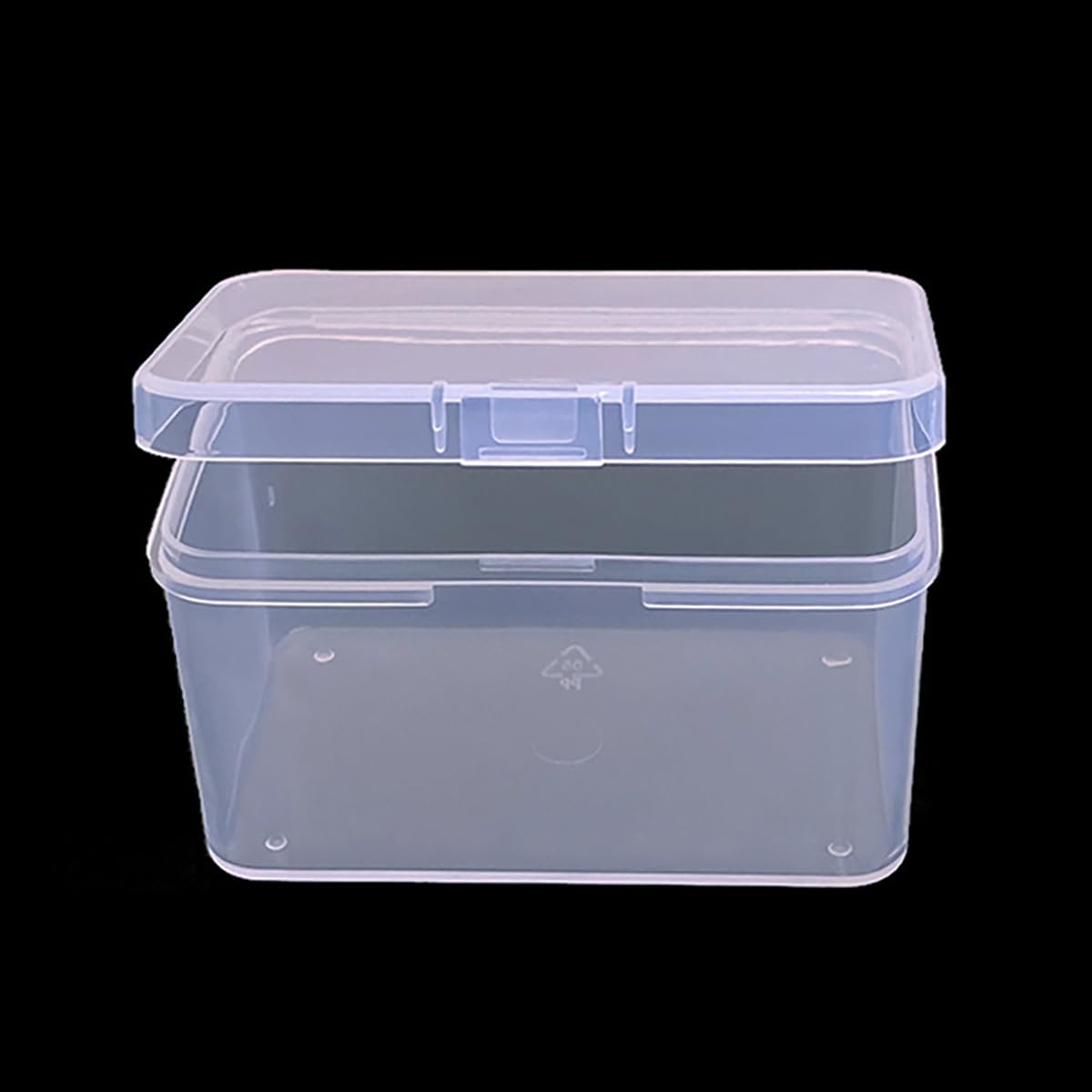 Farmer Mani Rectangular Clear Plastic Organizer Storage Box Containers 2.95x1.97x1.77 in,Small Containers, Small Plastic Containers Pack of 12