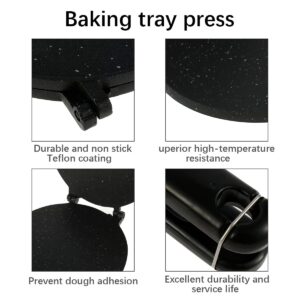 6.6 Inch Tortilla Press Pan Non-Stick Flour Tortilla Press with Bakelite Handle Heavy-Duty Aluminum Tortilla Dough Press Pan Multipurpose Tortilla Press Stove Top Pan for Kitchen