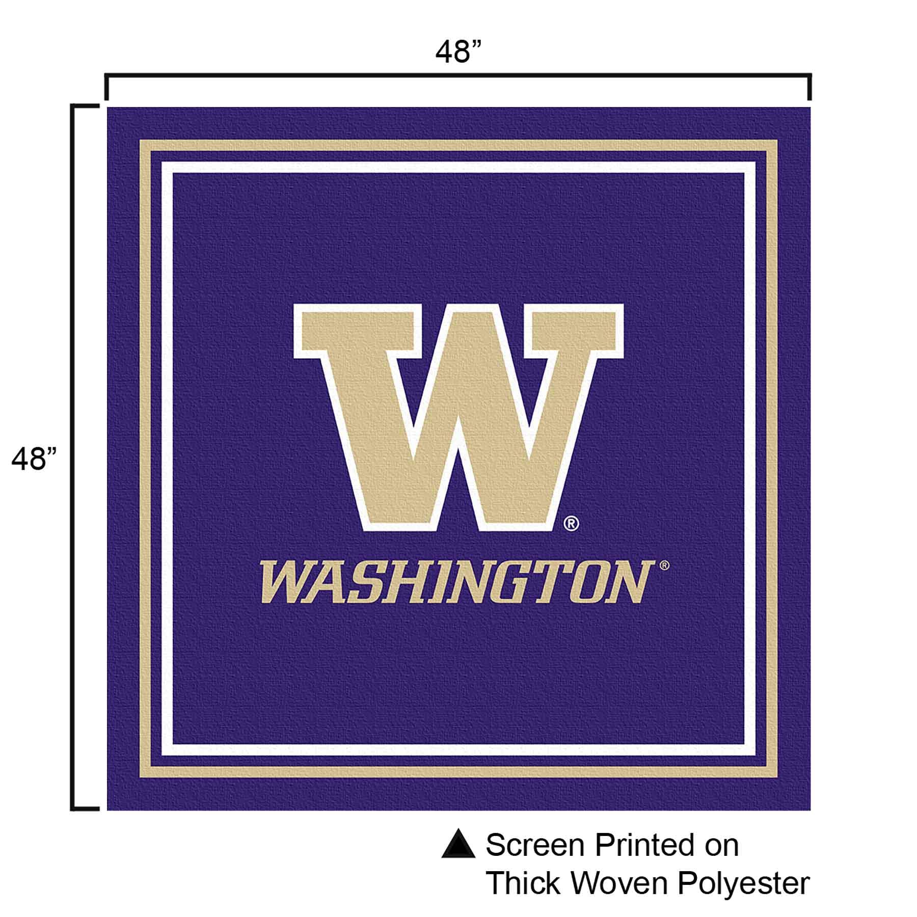 College Flags & Banners Co. Washington UW Huskies Logo Tablecloth or Table Overlay