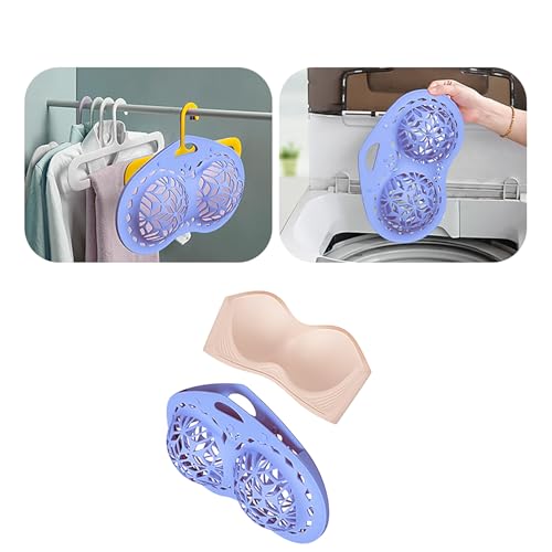 Bra Washing Bag for Laundry, BeauFairy Silicone Lingerie Bags for Washing Delicates, Mesh Bra Laundry Bags, Fits A-C Cup Bras, Anti Deformation Lingerie Bag for Washer/Dryer Machines, 003