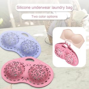 Bra Washing Bag for Laundry, BeauFairy Silicone Lingerie Bags for Washing Delicates, Mesh Bra Laundry Bags, Fits A-C Cup Bras, Anti Deformation Lingerie Bag for Washer/Dryer Machines, 003