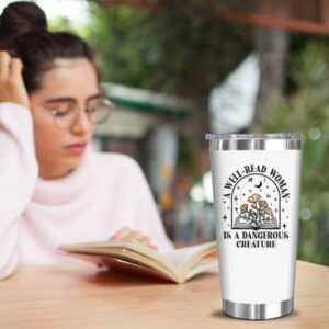 NewEleven Christmas Gifts For Book Lovers - Book Lovers Gifts For Women - Bookish Gifts For Readers, Librarians, Bookaholics, Bookworms - Birthday Gifts For Women, Her, Best Friend – 20 Oz Tumbler