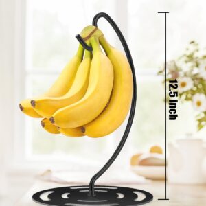 Coopenju Banana Holder Stand Stainless Steel, Modern Banana Tree Hanger with Larger Base & Won't Topple Over, Banana Hanger Rack for Any Kitchen Countertop