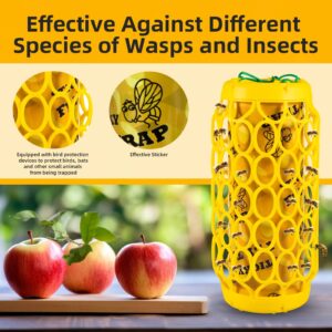 Jahy2Tech 2 Pcs Wasp Trap,Carpenter Bee Trap,Wasp Traps Outdoor Hanging,Yellow Jacket Trap Wasp Killer Insect Catcher, Reusable Wasp Deterrent Outdoor Sticky Bug Board Bee Traps Catcher Wasp Repellent