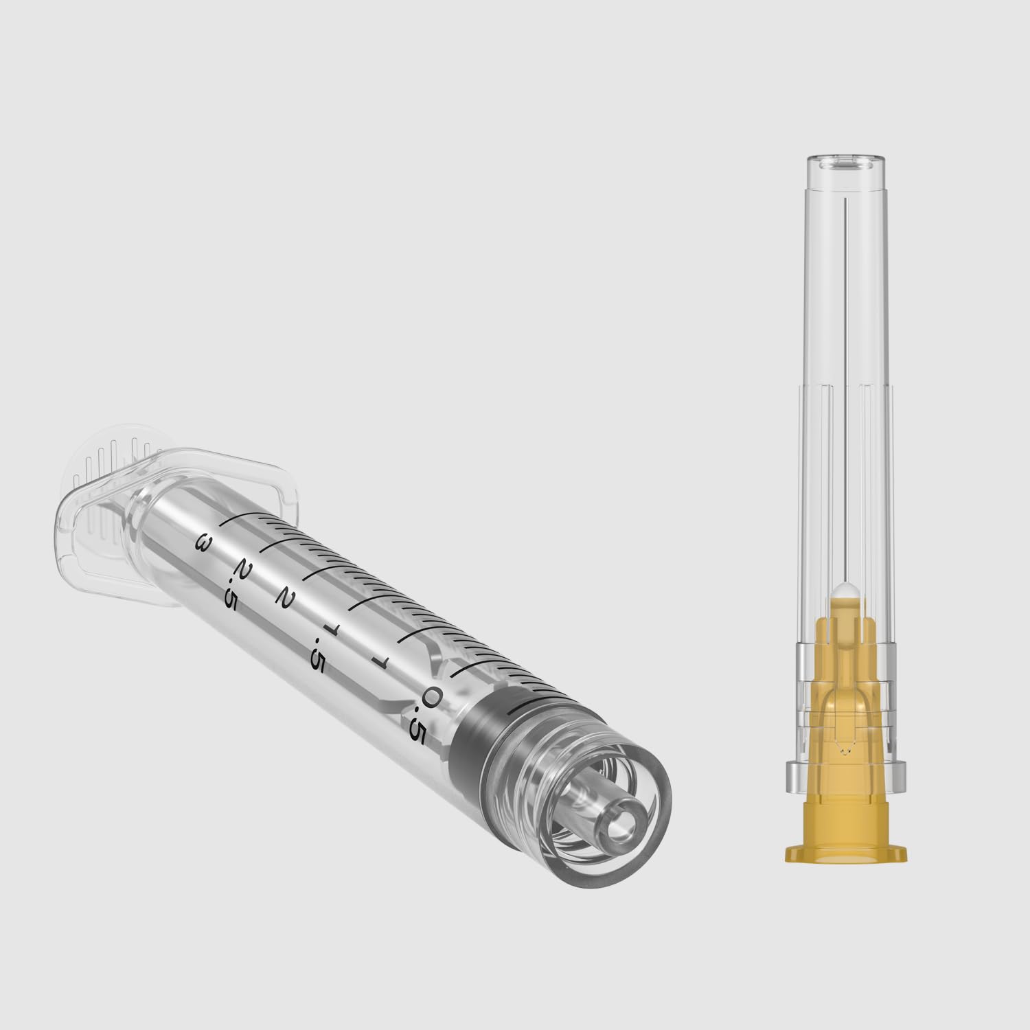 3ml Disposable Syringe with 25Ga 1 Inch Needle,30 PCS Luer Lock Industrial Dispensing Accessories,Individually Wrapped