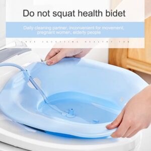 Portable Bidet for Toilet Bidet Bowl Toilet Seat Bidet Basin for Personal Washing Blue Bidets