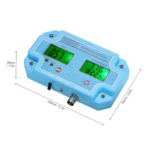 Irfora Professional 3 in 1 pH/EC/Temp Meter Water Detector Multi-Parameter Digital LCD Tri-Meter Multi-Function Water Quality Monitor Multiparameter Water Quality Tester