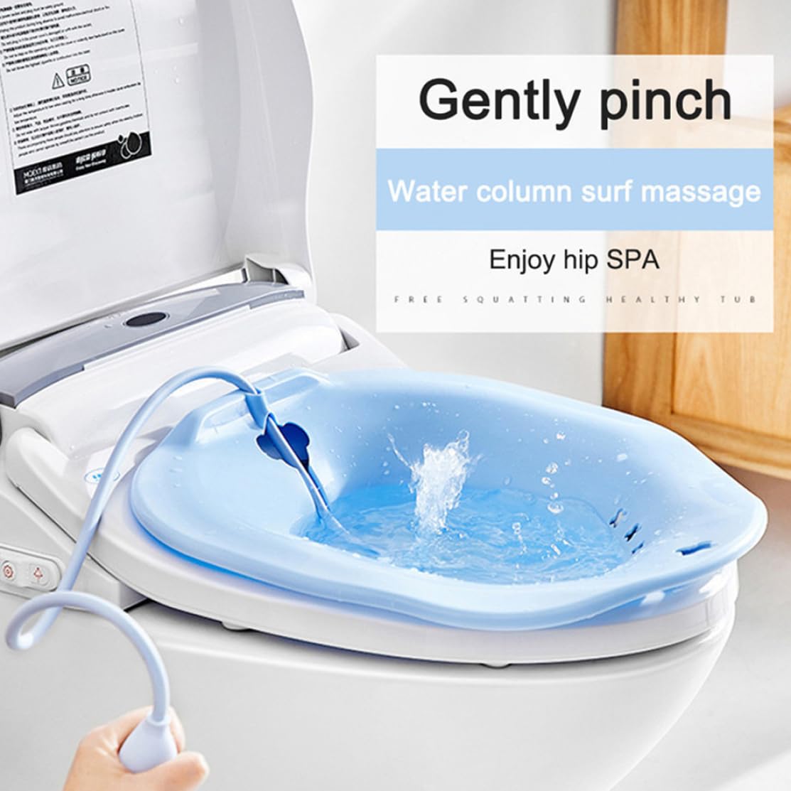 Portable Bidet for Toilet Bidet Bowl Toilet Seat Bidet Basin for Personal Washing Blue Bidets