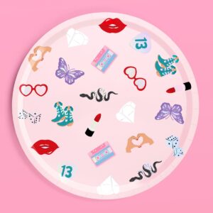 xo, Fetti Eras Party Paper Plates | 24pcs. 9" | Concert Party Tableware, Bachelorette Decorations, Birthday Dishware, Bridesmaid Supplies