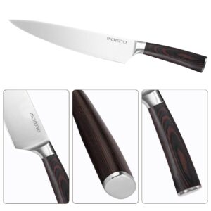 INCHEFYO Chef Knife, Antiseptic Non-slip Ultra Sharp Knife 8 Inch Stainless Steel Professional Kitchen Knife with Ergonomic Handle Cutting Knife, Gifts for Men and Women with Gift Box