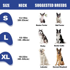 BALAPET Inflatable Dog Cone Collar,Dog Cone Collar for Large Medium Small Dogs Adjustable Recovery Cone for Pets After Surgery Soft Dog Cone with Enhanced Anti-Licking Guard Shield for Pets(L)