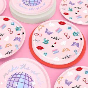 xo, Fetti Eras Party Paper Plates | 24pcs. 9" | Concert Party Tableware, Bachelorette Decorations, Birthday Dishware, Bridesmaid Supplies