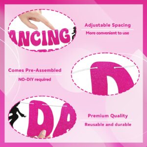 Dancing Queen Banner - Mamma Mia Bachelorette Party Decorations, You're the Dancing Queen Bunting Banner, Disco Dancing Themed Bachelorette Bridal Shower Party Decorations Hot Pink