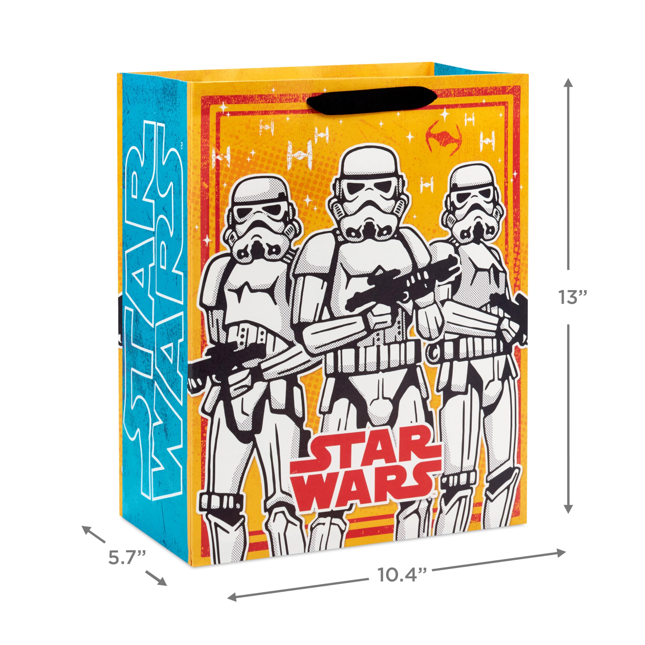 Hallmark Star Wars 13" Large Gift Bags (3 Bags: Darth Vadar and Storm Troopers) for Birthdays, Christmas, Holidays