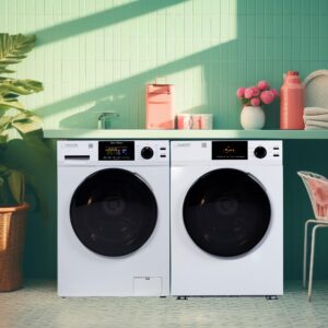 Equator Deluxe Laundry Set Washer 1.9cf 110V +Vented Dryer 220V (Side by Side)