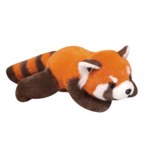 meleceri cute plush red panda stuffed animals 23.6in soft red panda raccoon plushie pillow toy large plushie gifts for kids