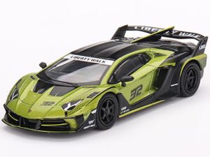 gt evo #32 lime green metallic lb-silhouette works limited edition to 7560 pieces worldwide 1/64 diecast model car by true scale miniatures mgt00605